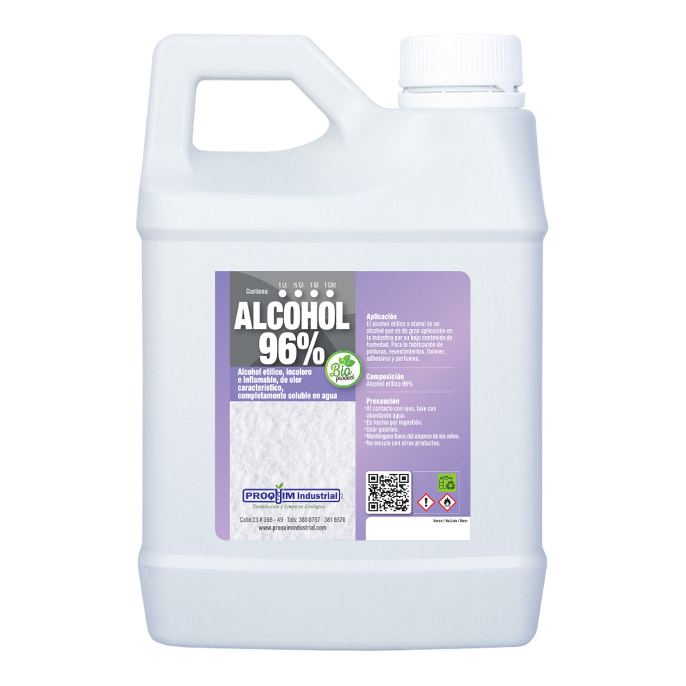 Alcohol industrial al 96% de concentración ALCOHOL 96 – PROQUIM ...